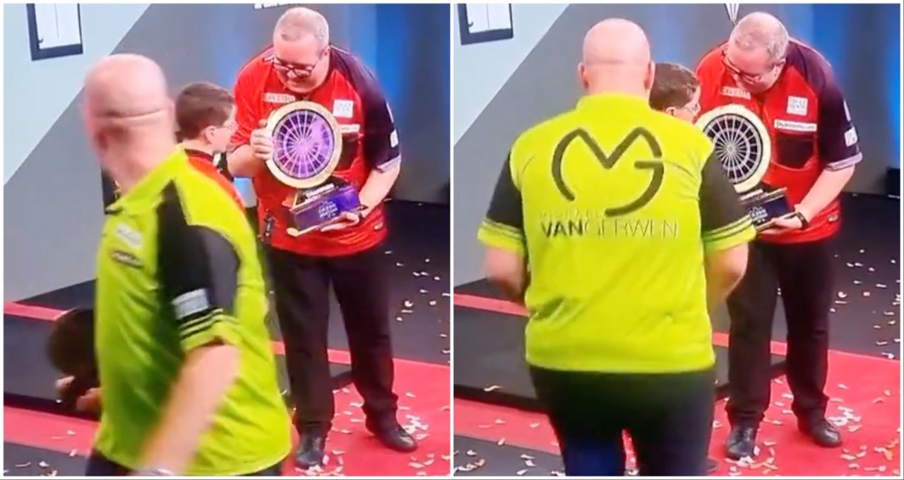 Michael van Gerwen showed his class after losing to Stephen Bunting at Cazoo Masters