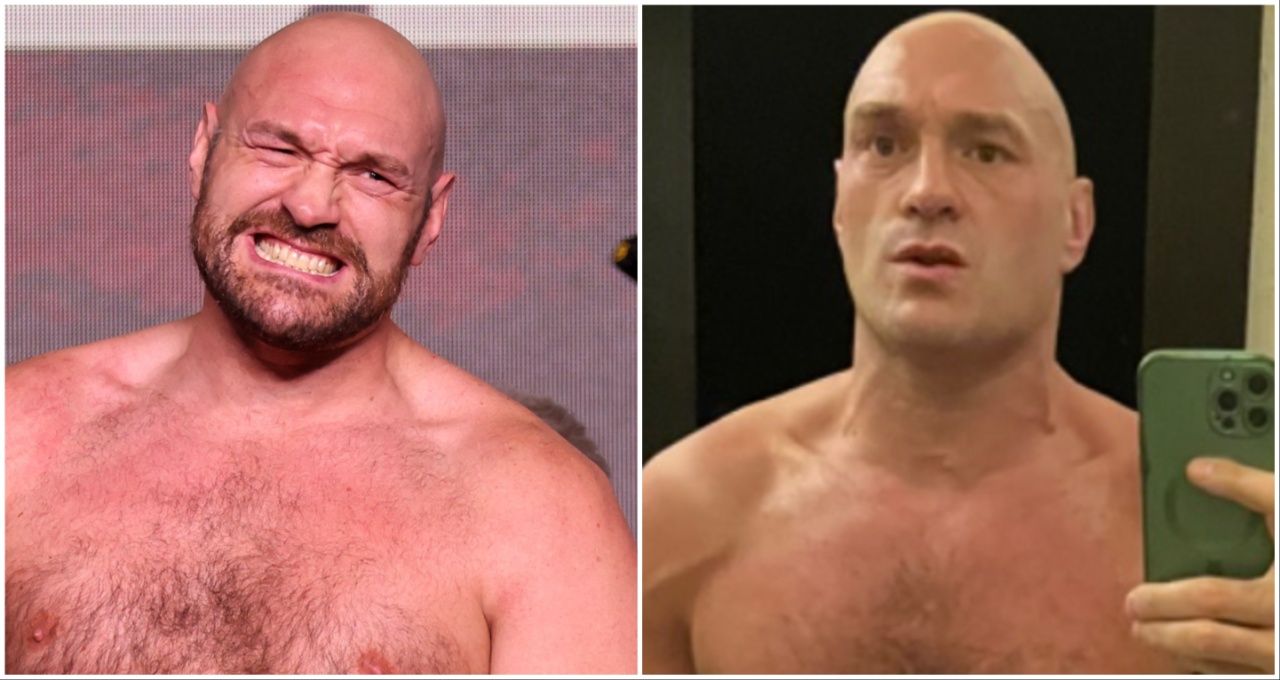 Tyson Fury's four-month body transformation from Ngannou fight to Usyk ...