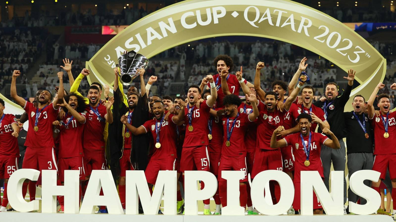 Qatar crowned Asian Cup champions after beating Jordan