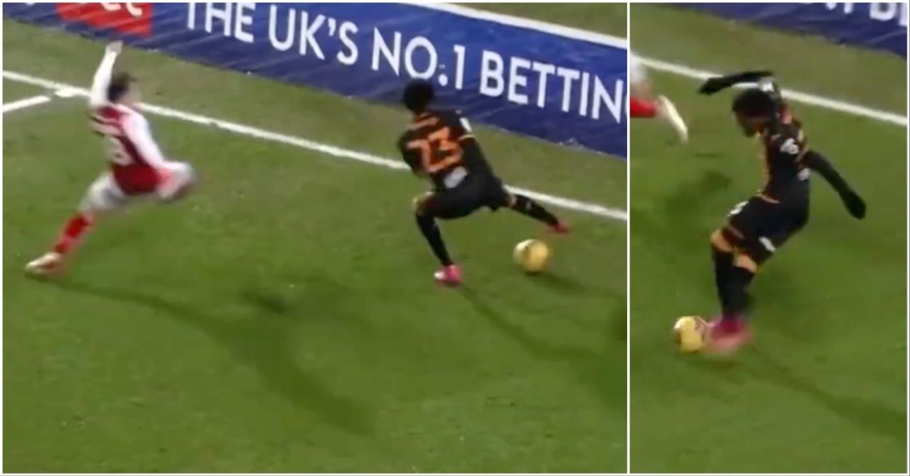 Hull City’s Jaden Philogene denied credit for incredible Rabona effort