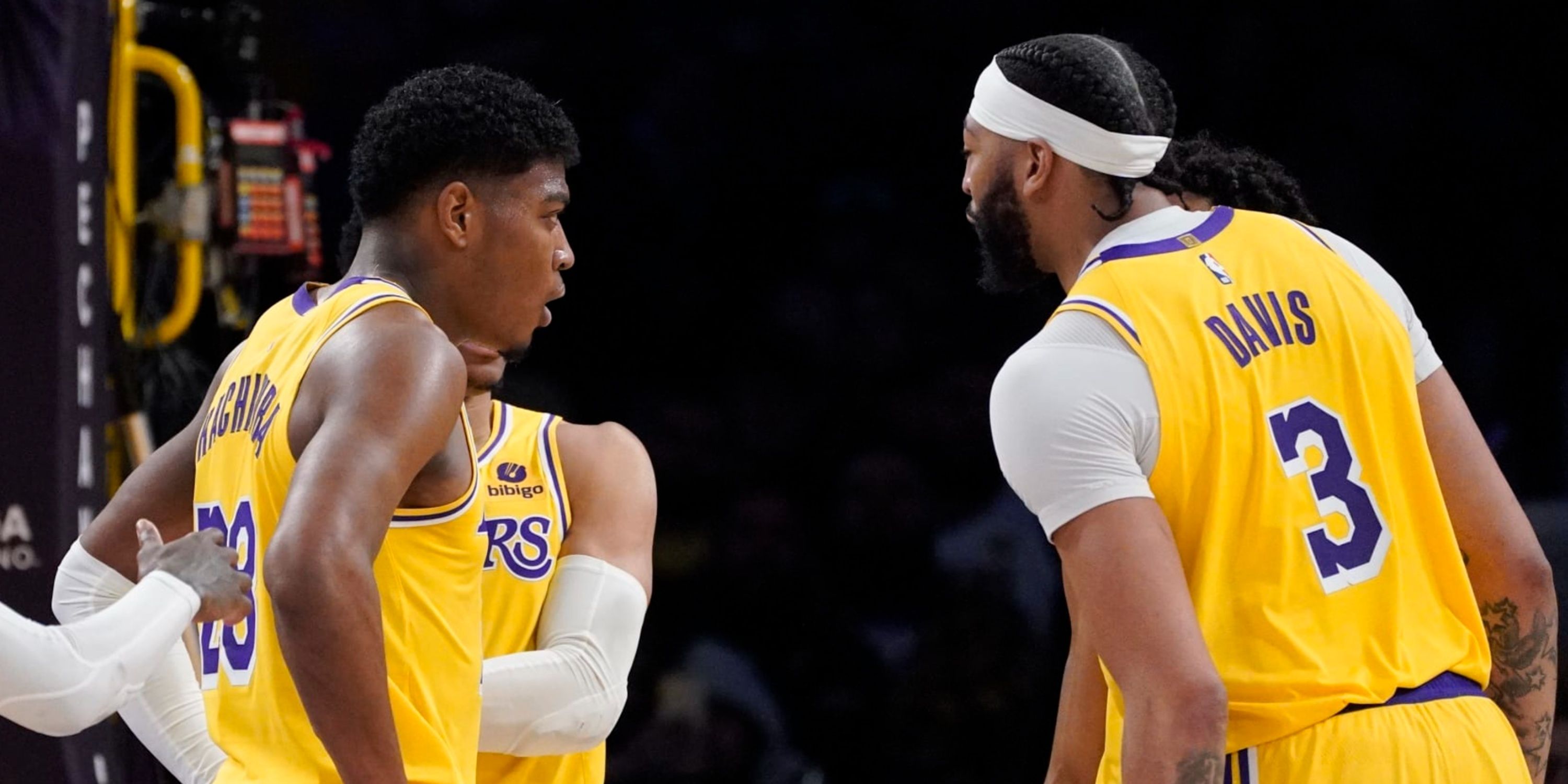 LA Lakers: Davis, Hachimura have their 'Shaq and Kobe' moment in ...