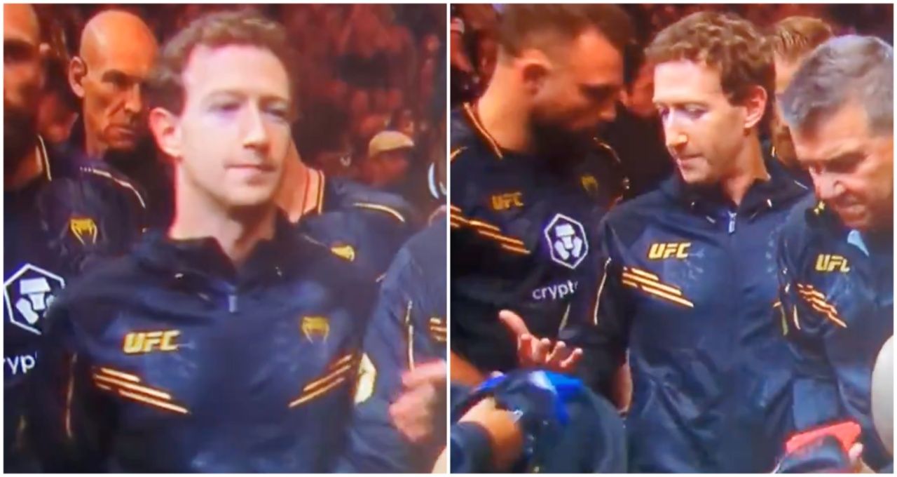 Mark Zuckerberg looked so awkward as part of Volkanovski's team at UFC 298