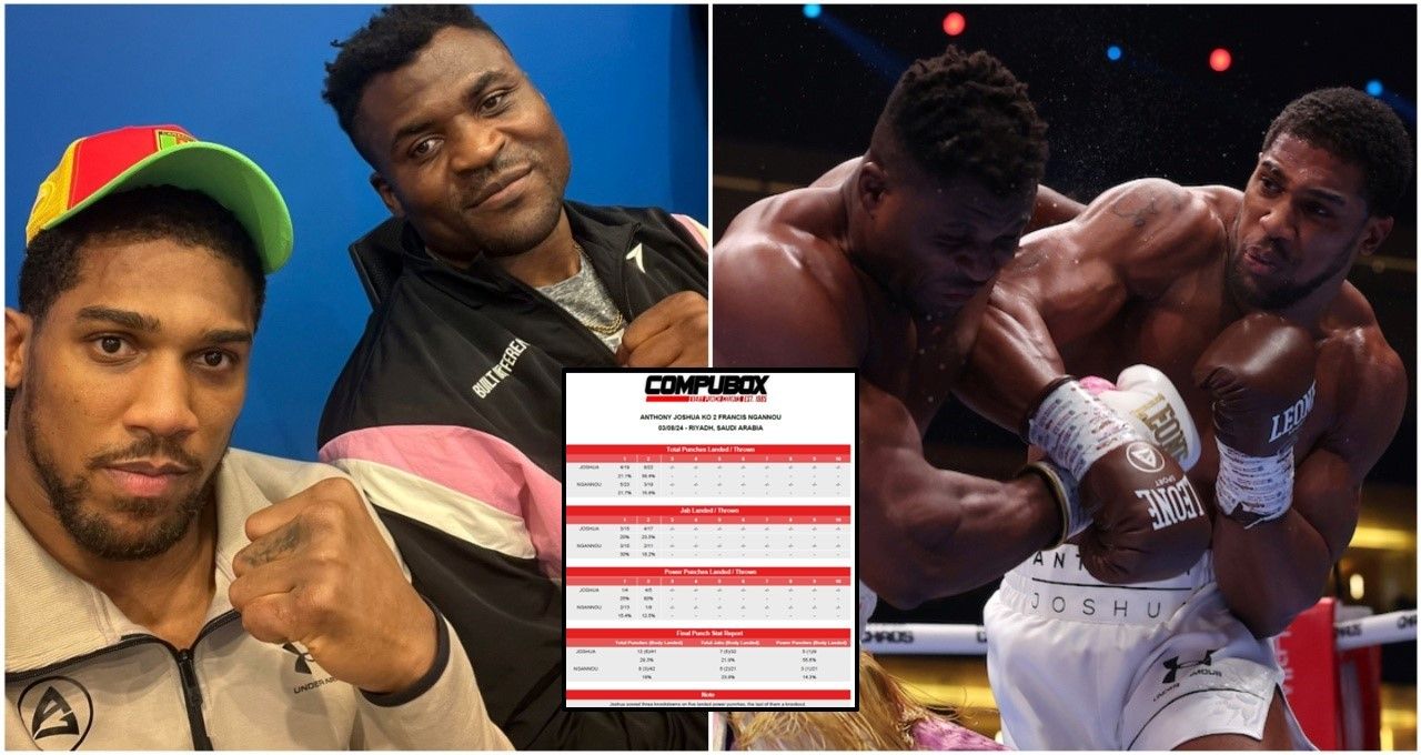 Final Punch Stats Released For Anthony Joshua's Win vs Francis Ngannou