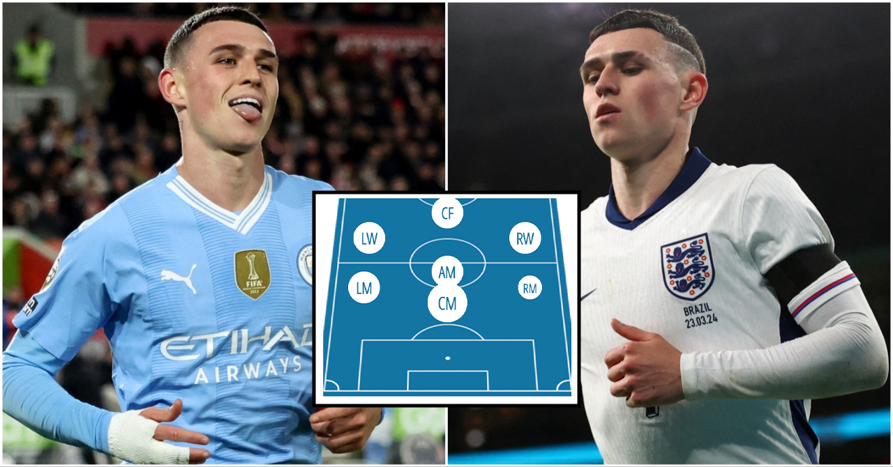 What Phil Foden's Best Position is for Man City and England