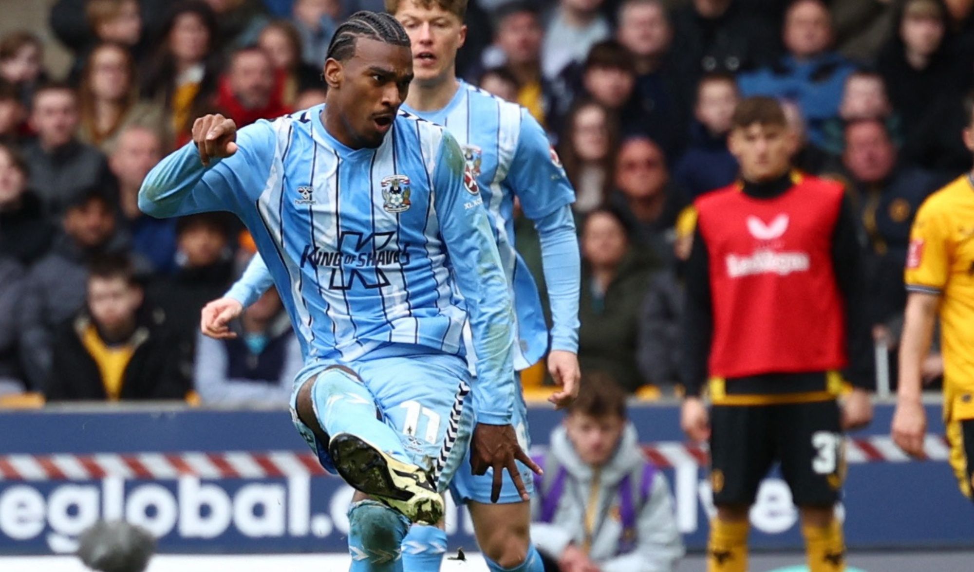 Coventry's Mark Robins Slammed For Celebrating in Face of Wolves Ball Boy