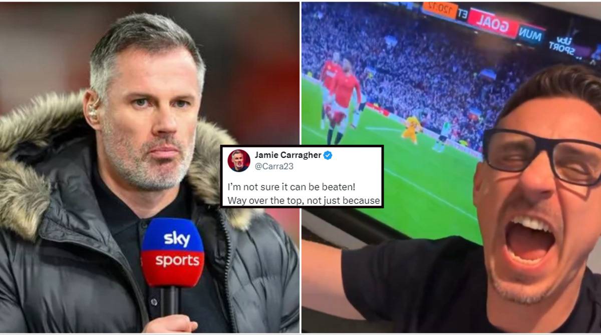 Jamie Carragher Responds to Gary Neville’s Man Utd v Liverpool Celebration