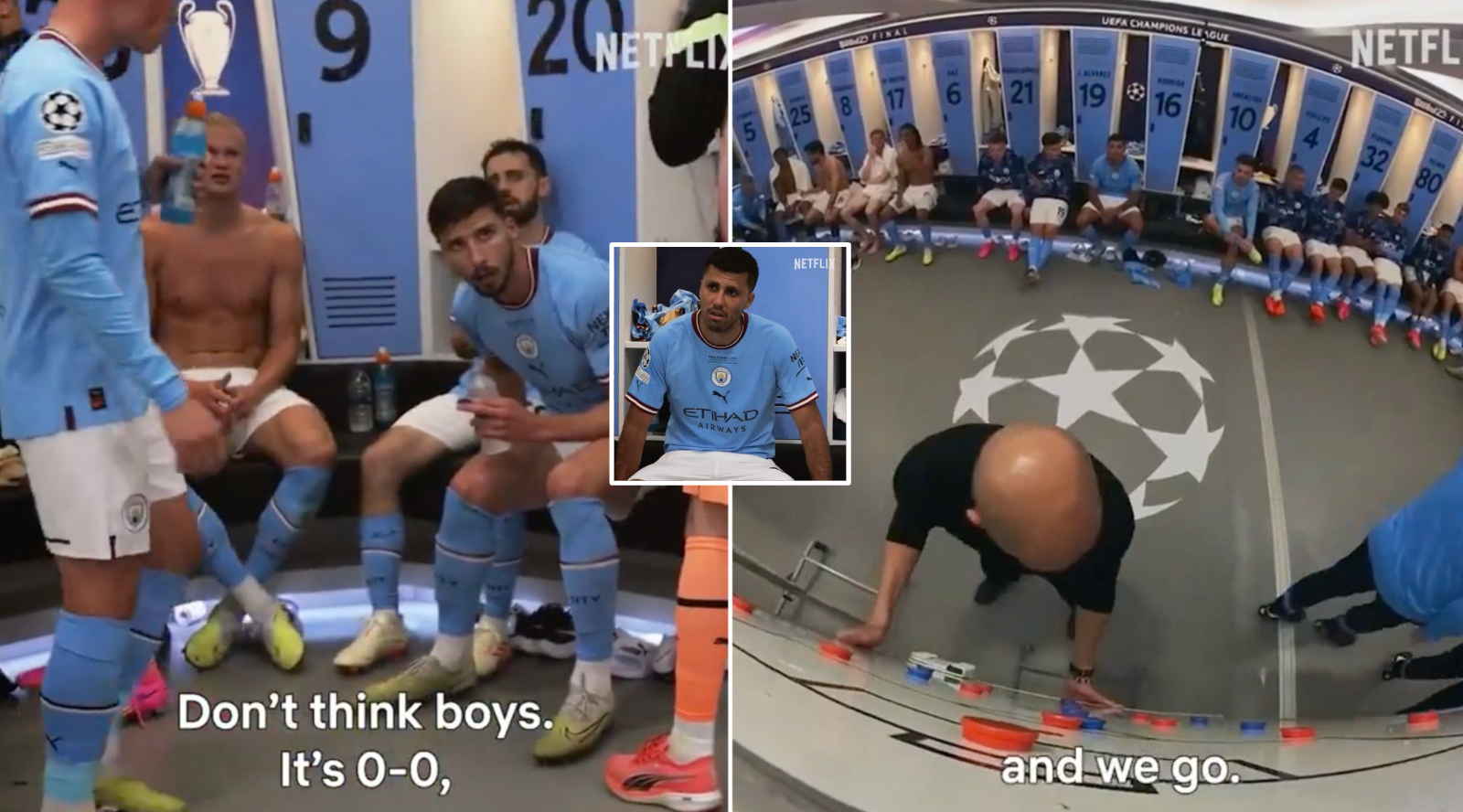 Inside Man City's Dressing Room During 2023 Champions League Final