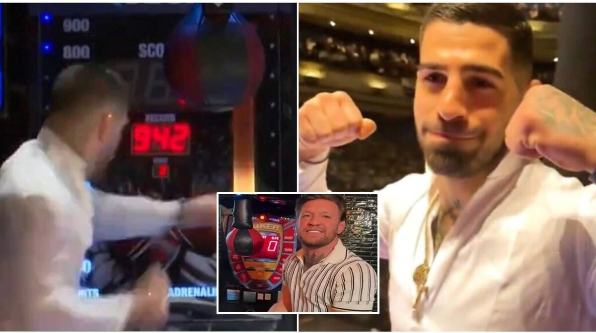 Ilia Topuria Smashes Conor McGregor's Score on Punch Machine