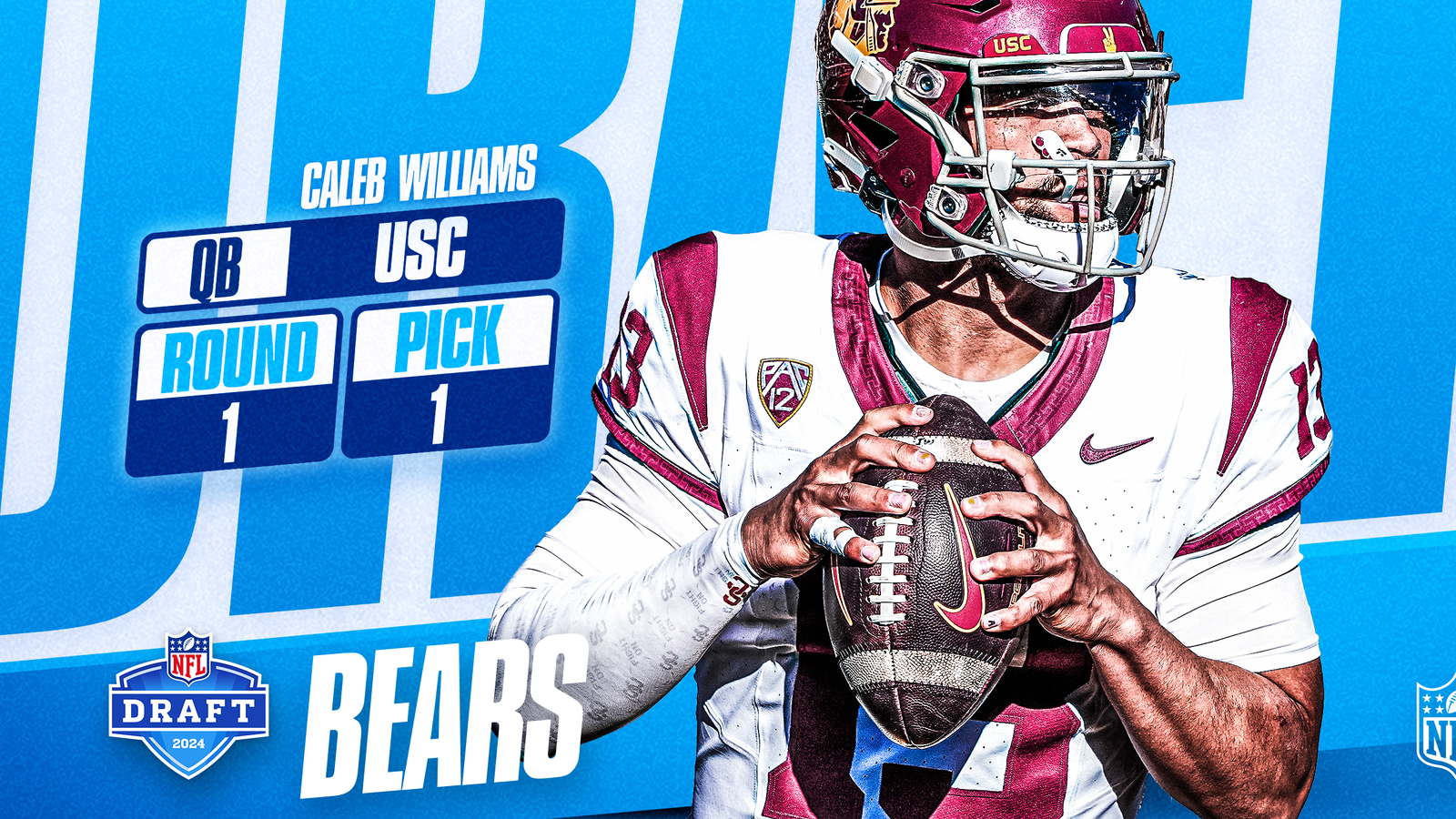 Bears Take USC QB Caleb Williams 1st Overall As NFL World Expected
