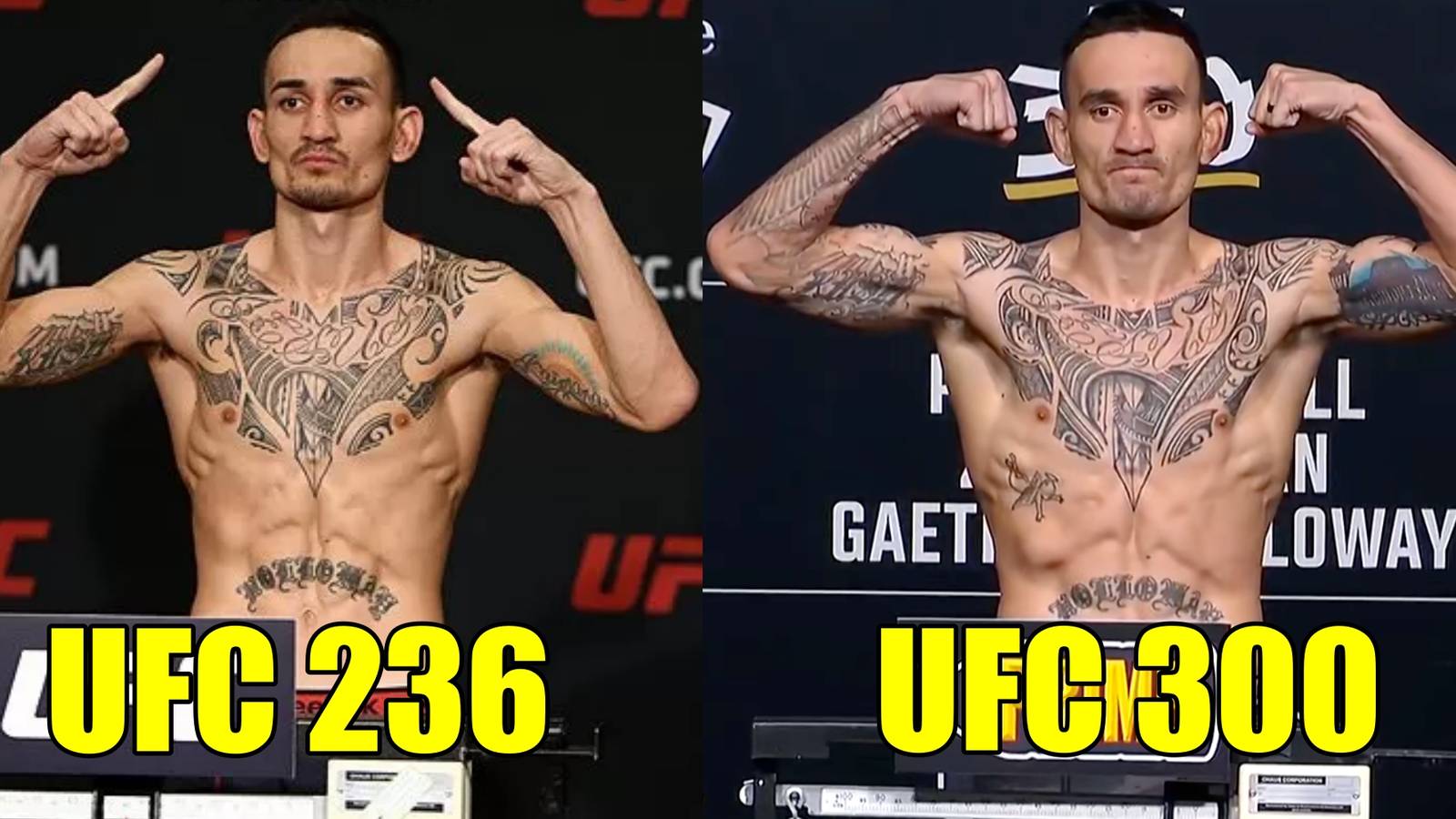 Max Holloway Looks Massively Different For UFC 300 vs UFC 236