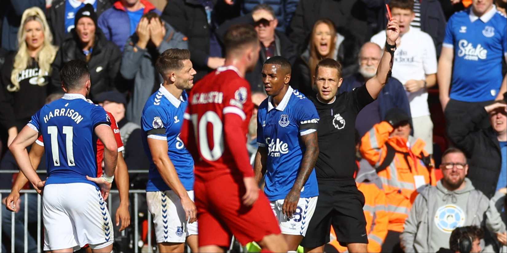 Every Red Card in Merseyside Derby History