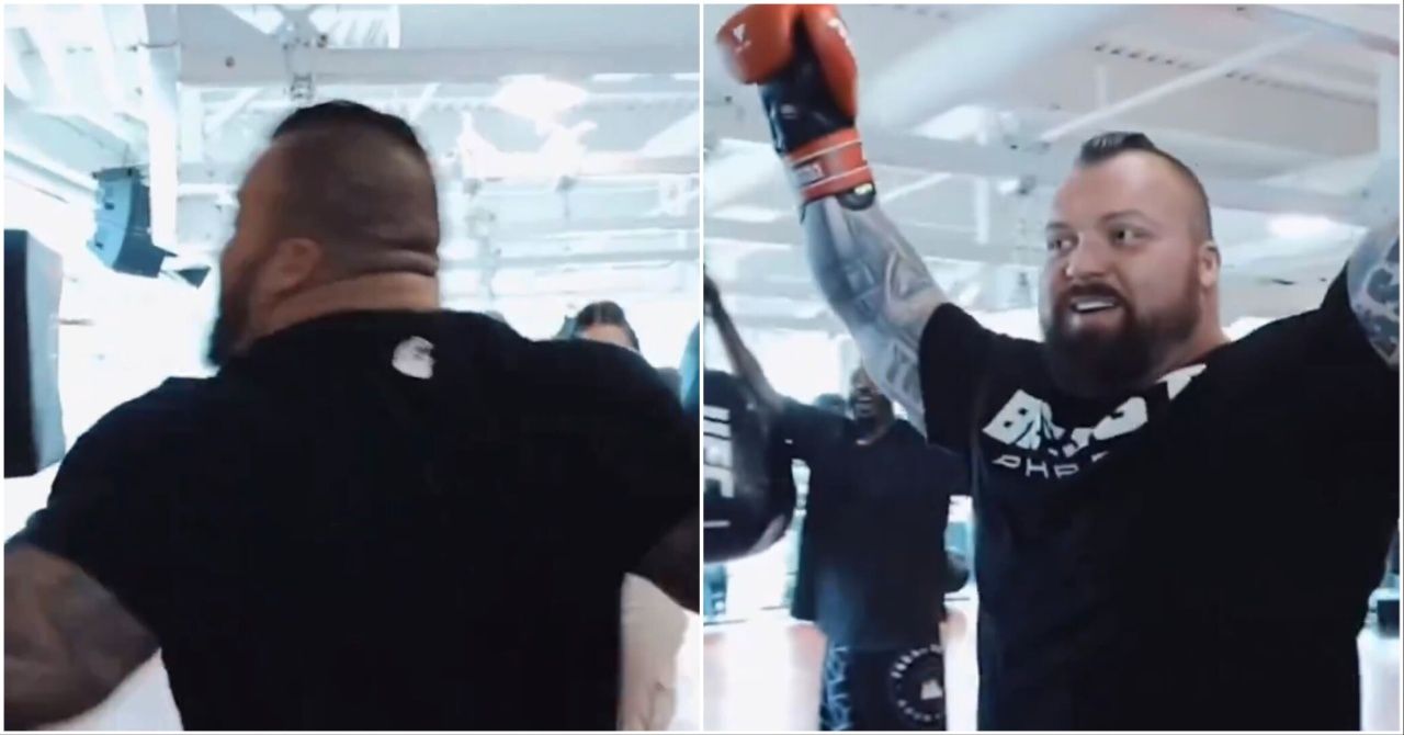 Eddie Hall Breaks Punch Machine World Record