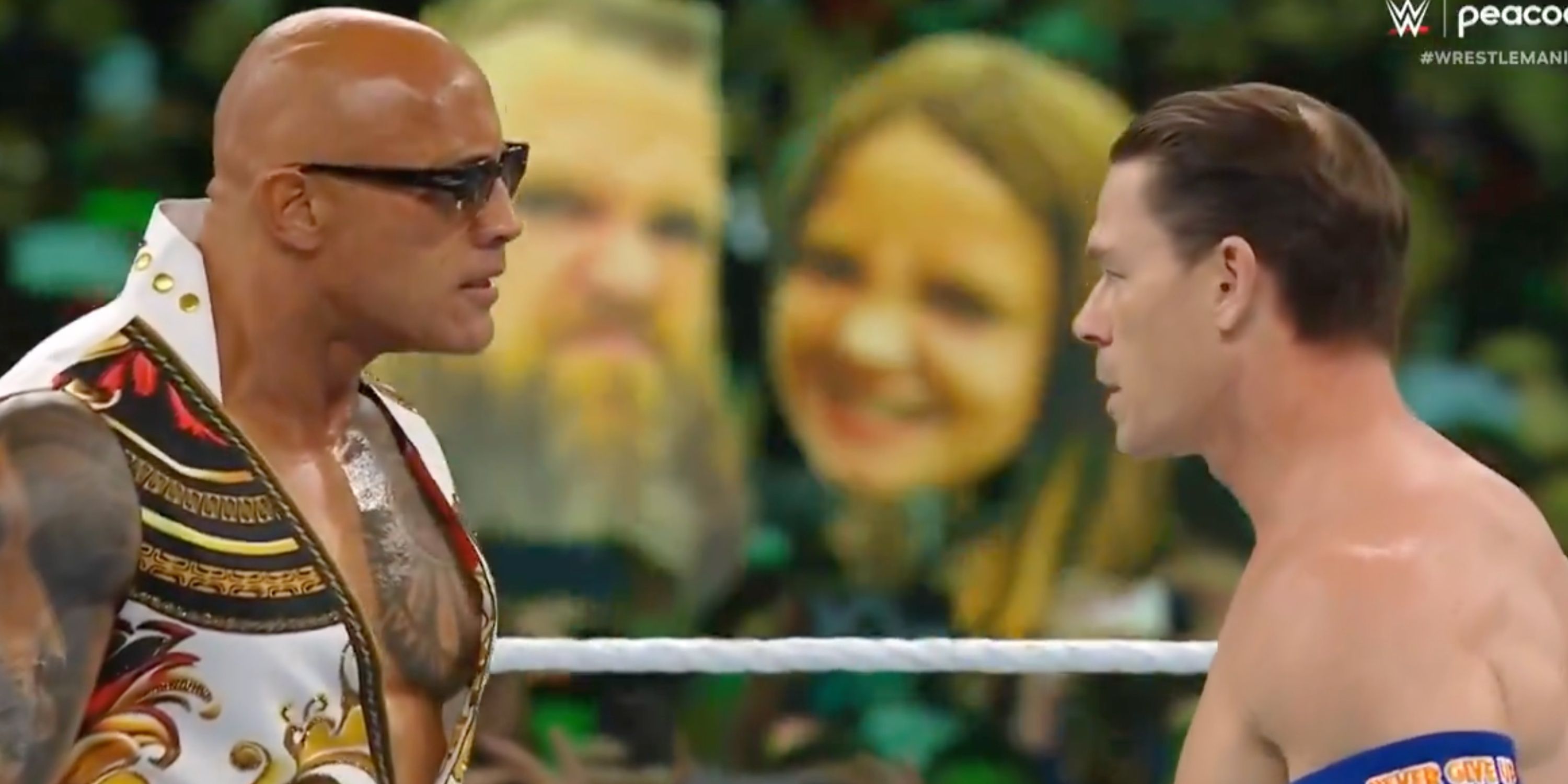The Rock, John Cena & The Undertaker Segment at WrestleMania 40
