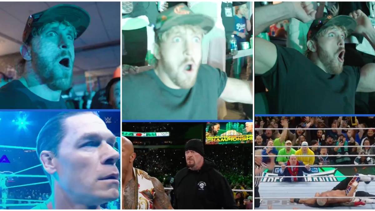 Logan Paul's Live Reactions to WrestleMania Ending