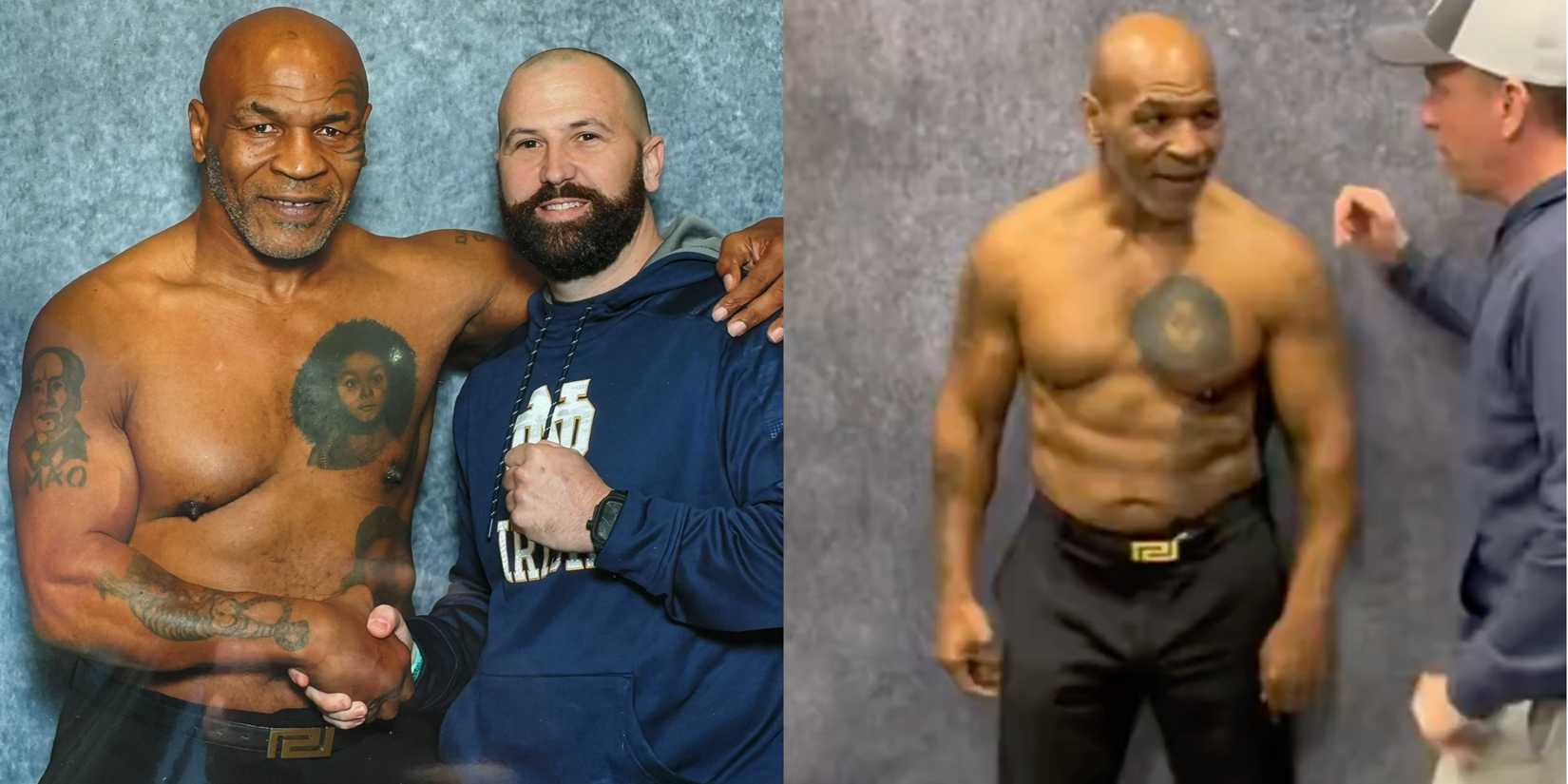 Mike Tyson Shows Off Physique Ahead of Jake Paul Fight