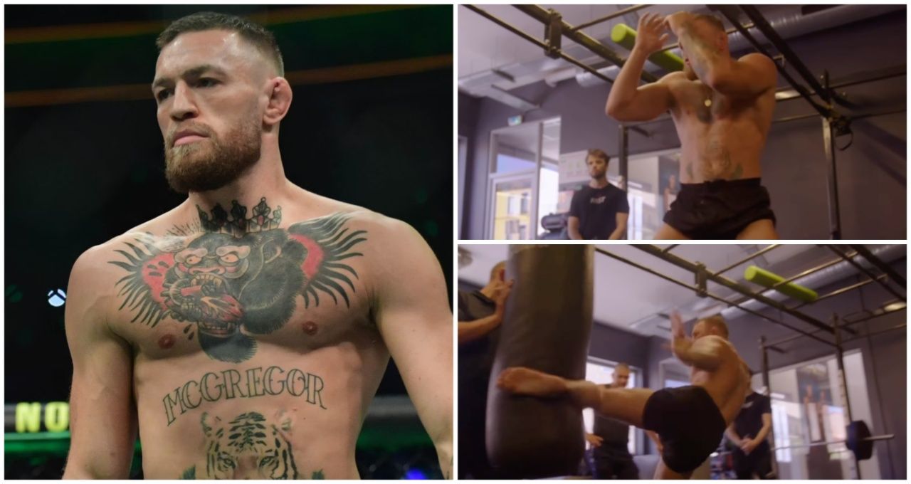 New Training Footage Shows Conor McGregor Throwing Leg Kicks