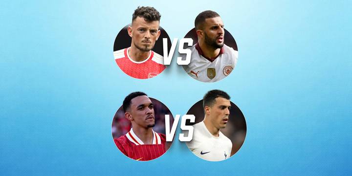 Ben White vs Kyle Walker vs Trent vs Pedro Porro Stats Compared