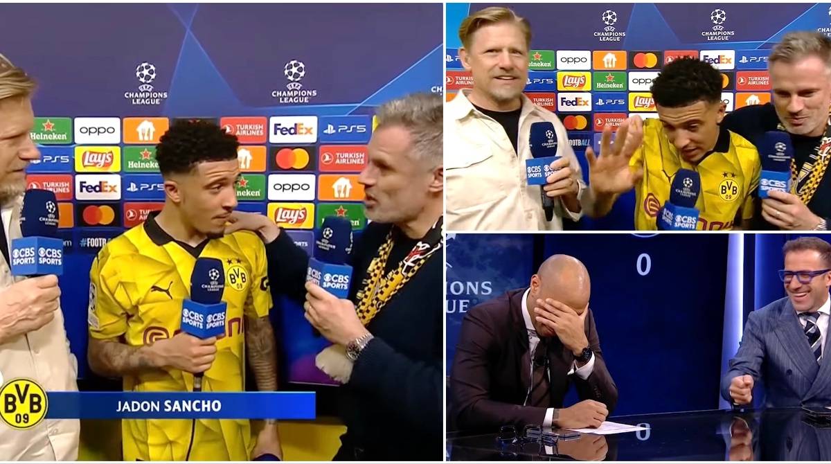 Jamie Carragher Interviewed Jadon Sancho After ‘8 Pints’ With Dortmund Fans