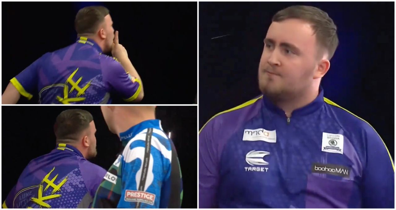 Luke Littler's Angry Reaction to Fans During Premier League Darts Win