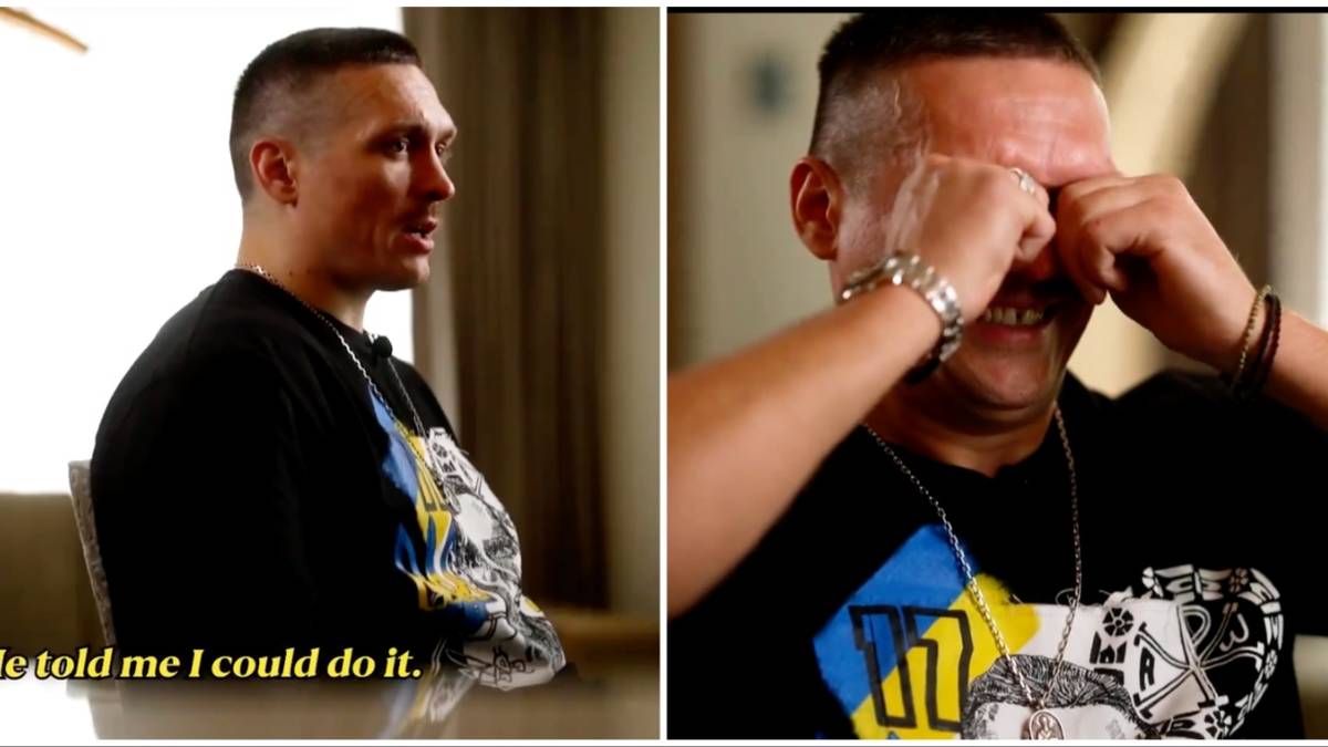 Oleksandr Usyk Breaks Down Talking About the Passing of his Father