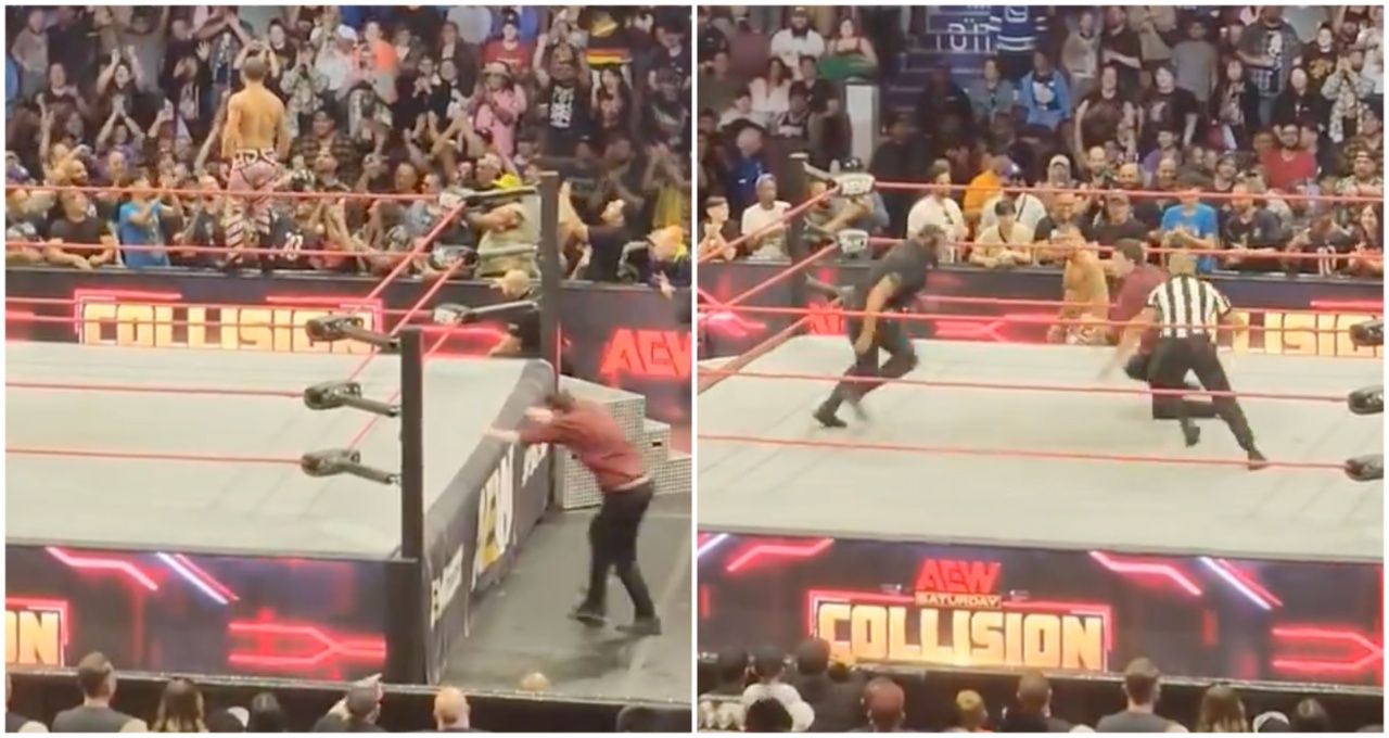 AEW Collision Interrupted by Fan Ring Invasion