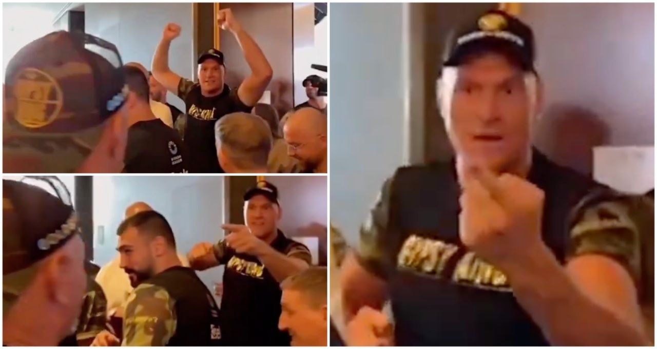 Tyson Fury's Live Reaction to John's Cut After Headbutt