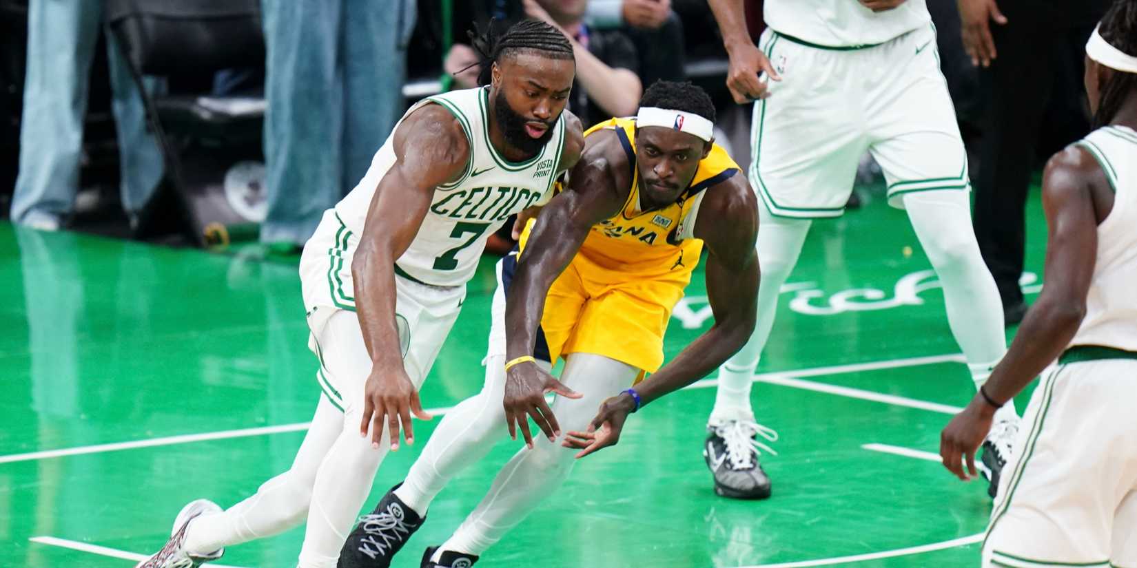 Jaylen Brown Breaks Down Game 4 Altercation with Myles Turner