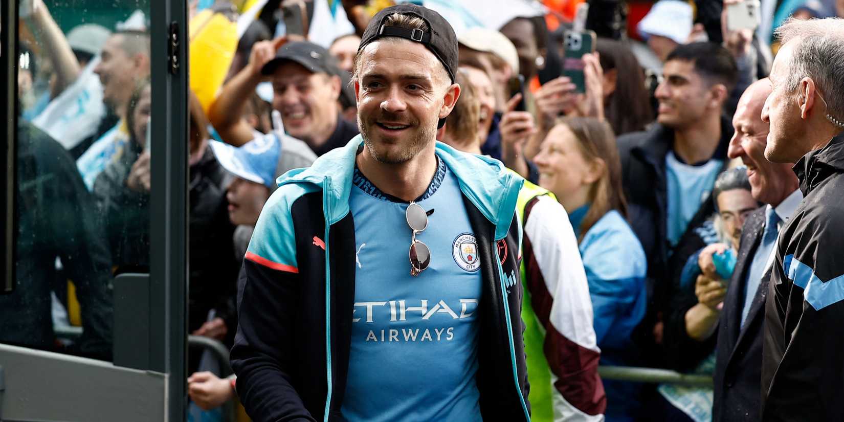 Jack Grealish Almost Fell off Man City Title Parade Bus Twice