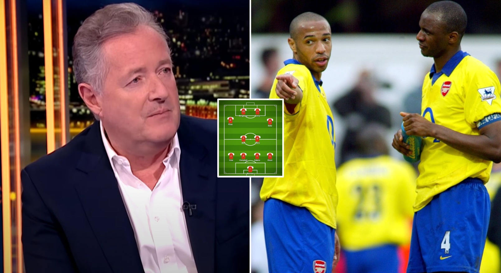 Arsenal's Greatest Ever 11 Named by Piers Morgan