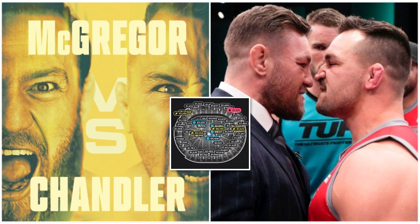 Ticket Prices for Conor McGregor vs Michael Chandler Ticket Prices for Conor McGregor vs Michael Chandler