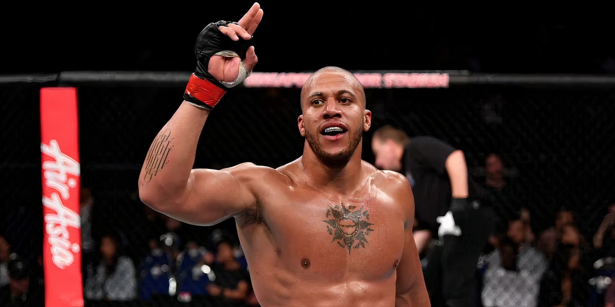 UFC Heavyweight Ciryl Gane Threw Punches at an Amateur Who Barely Moved