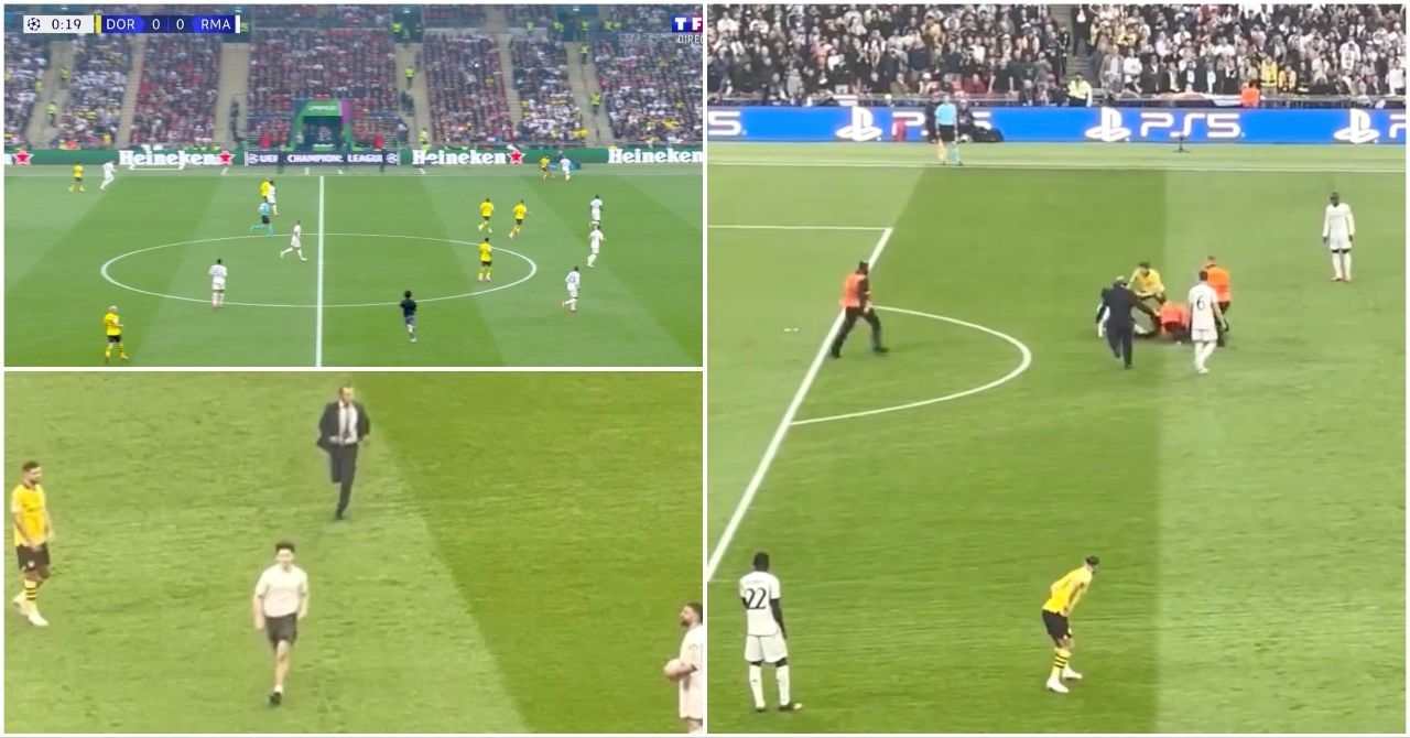 Pitch Invaders Mar Start of 2024 Champions League Final at Wembley