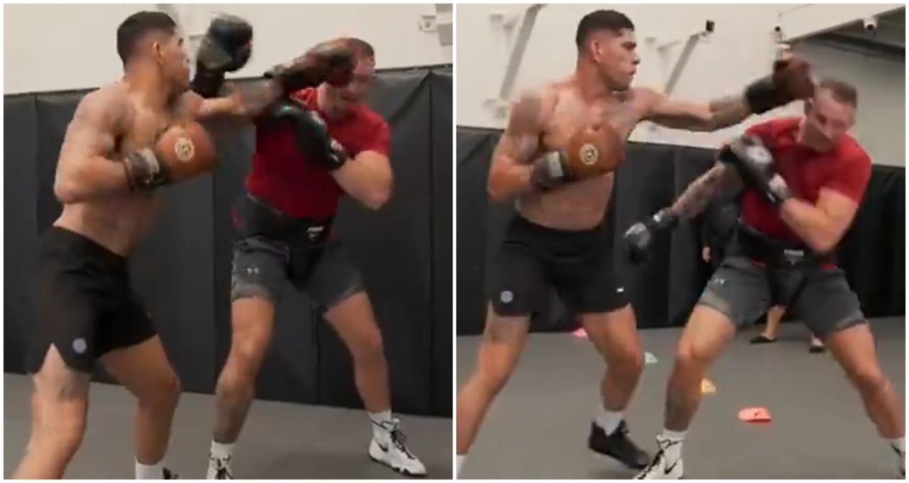Alex Pereira Sparring Heavyweight Boxer Ahead of UFC 303