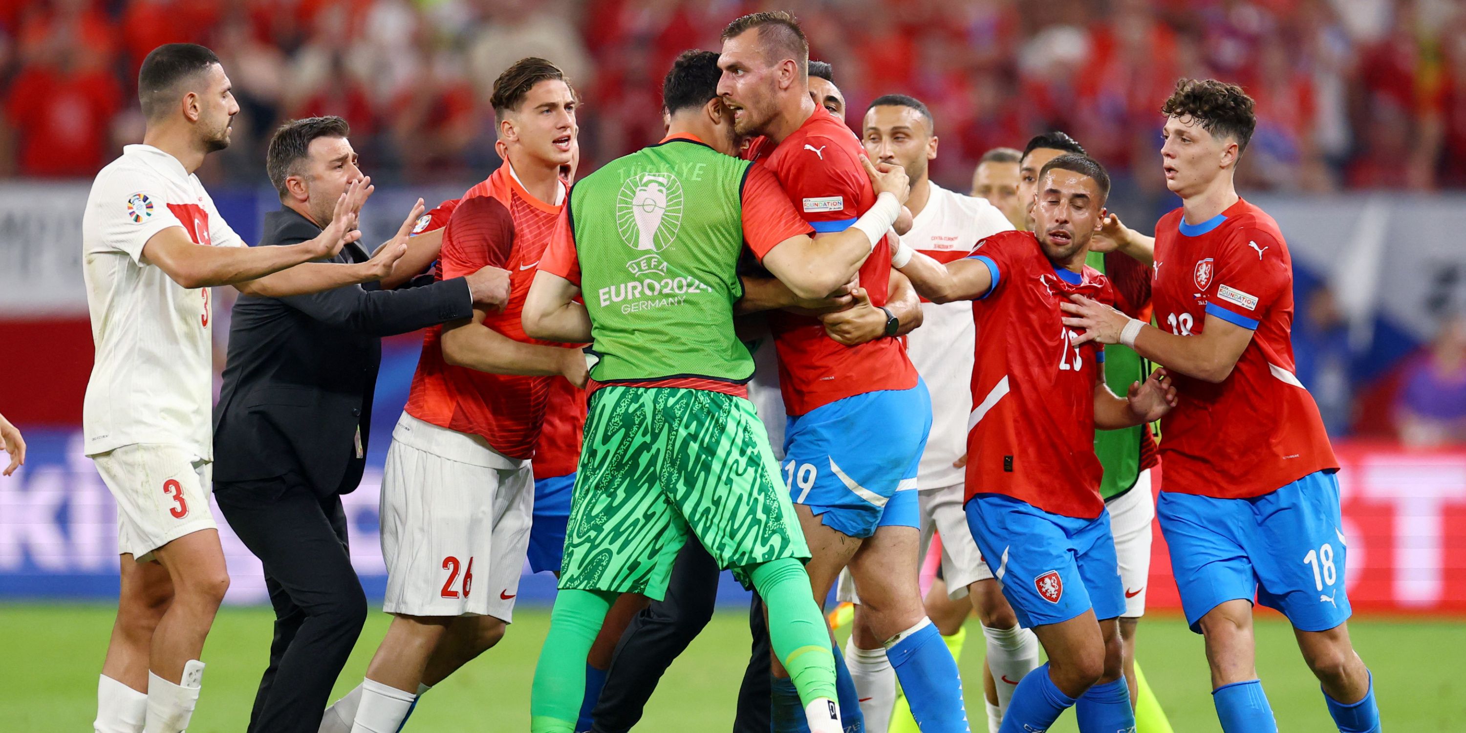 Why It All Kicked Off At Full-Time of Turkey 2-1 Czechia