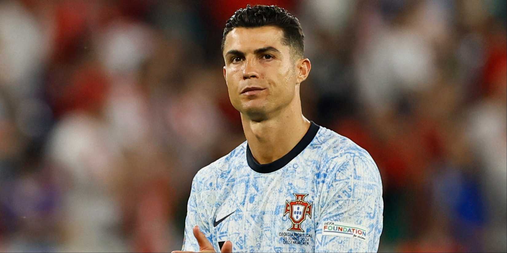 Cristiano Ronaldo Almost Kicked by Fan After Georgia 2-0 Portugal