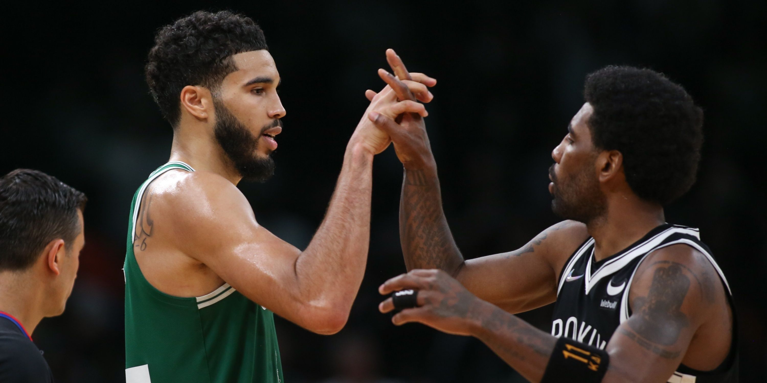 Celtics' Jayson Tatum Says It's 'Great To See' Kyrie Irving Having Fun With Mavericks