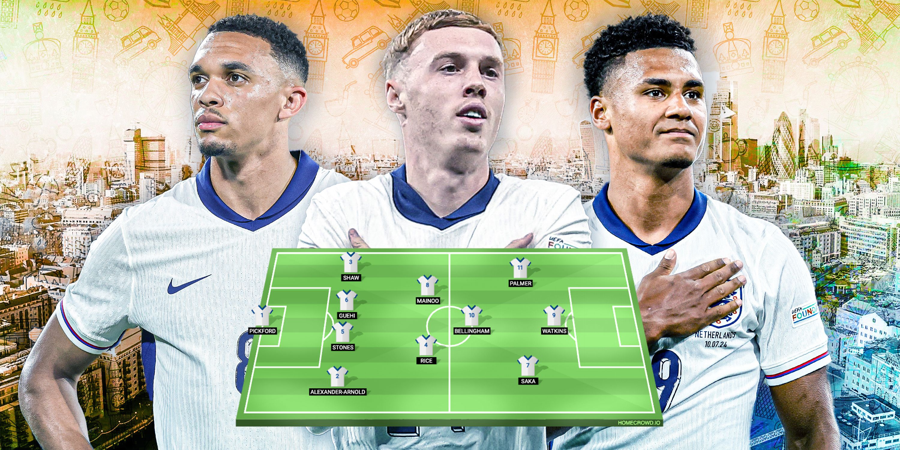 The Starting 11 England's New Manager Must Pick in First Game in Charge