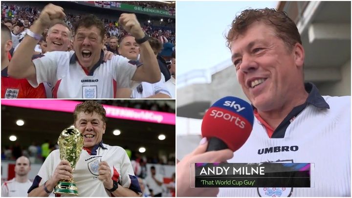 Meet Andy Milne - The England Fan Who Regularly Goes Viral at Tournaments