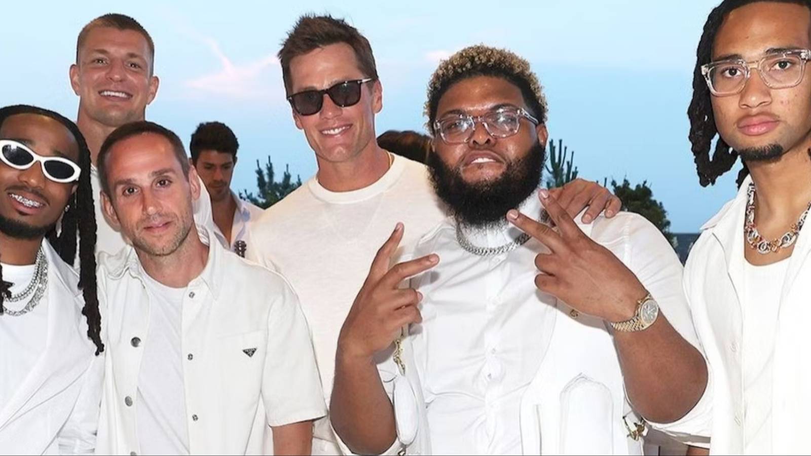 NFL Legends Old & New Converge for Epic Beach Football Game