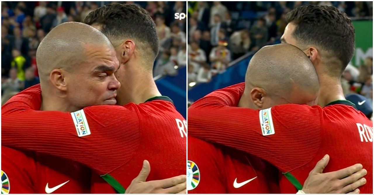 Devastated Pepe Consoled by Cristiano Ronaldo After France Beat Portugal