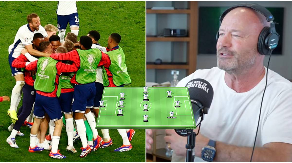 Alan Shearer Names his England Starting 11 to face Spain