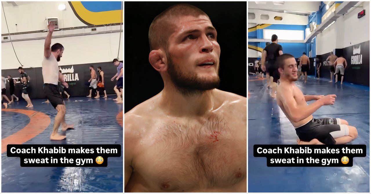 Fighters Get so Sweaty in Khabib Nurmagomedov's Gym They Use The Mats ...