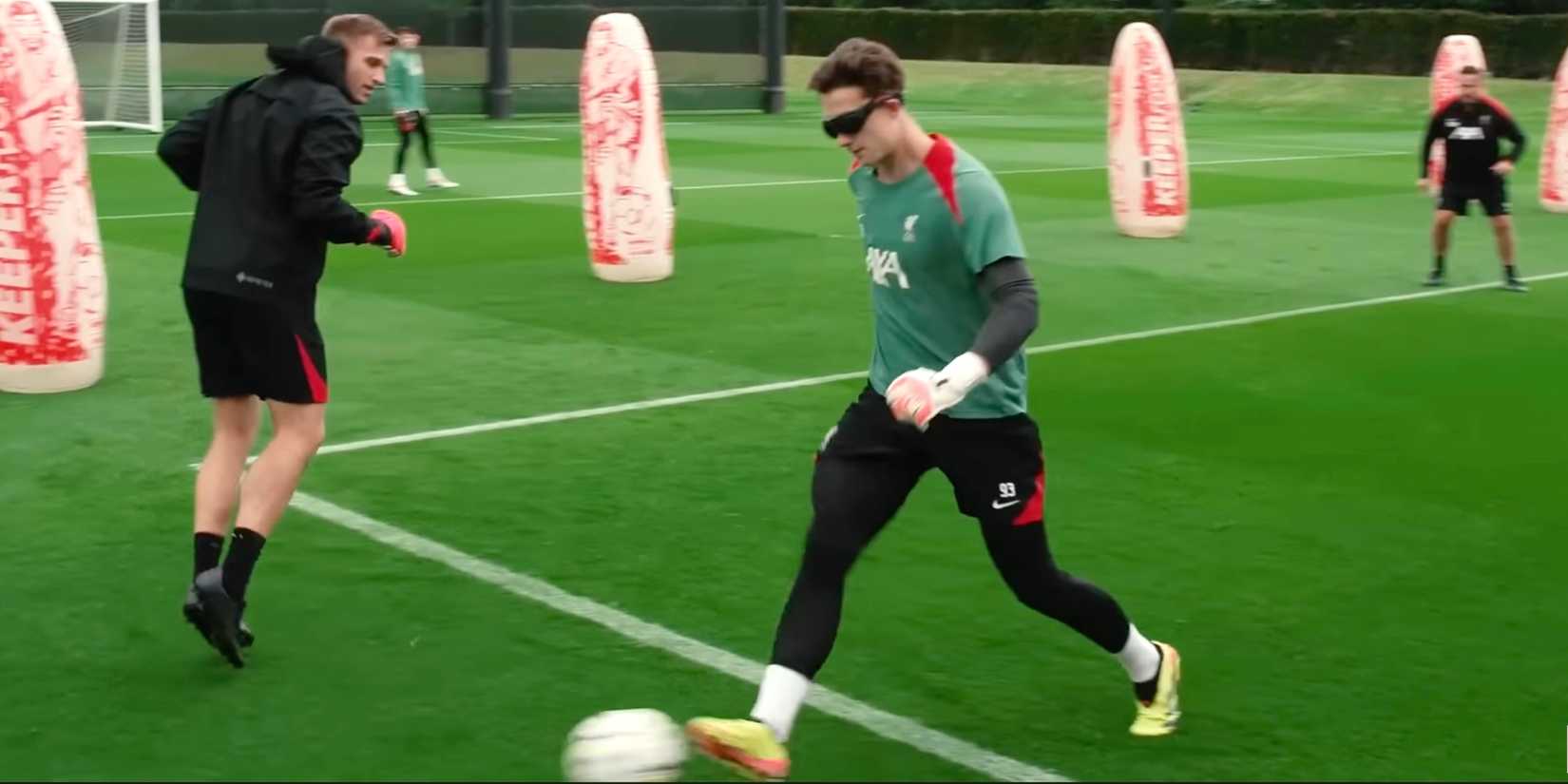 Why Liverpool Goalkeepers are Wearing Goggles in Training