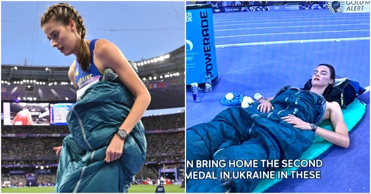 Why Ukraine's Yaroslava Mahuchikh Wraps Herself in Sleeping Bag at Olympics