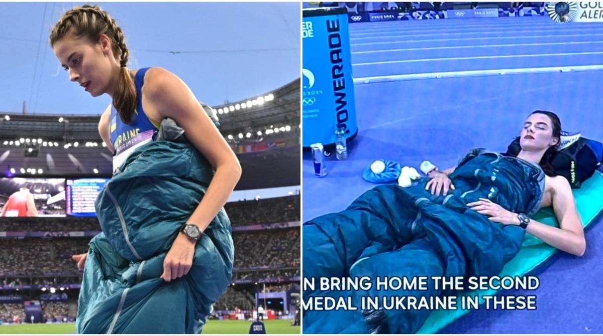 Why Ukraine's Yaroslava Mahuchikh Wraps Herself in Sleeping Bag at Olympics