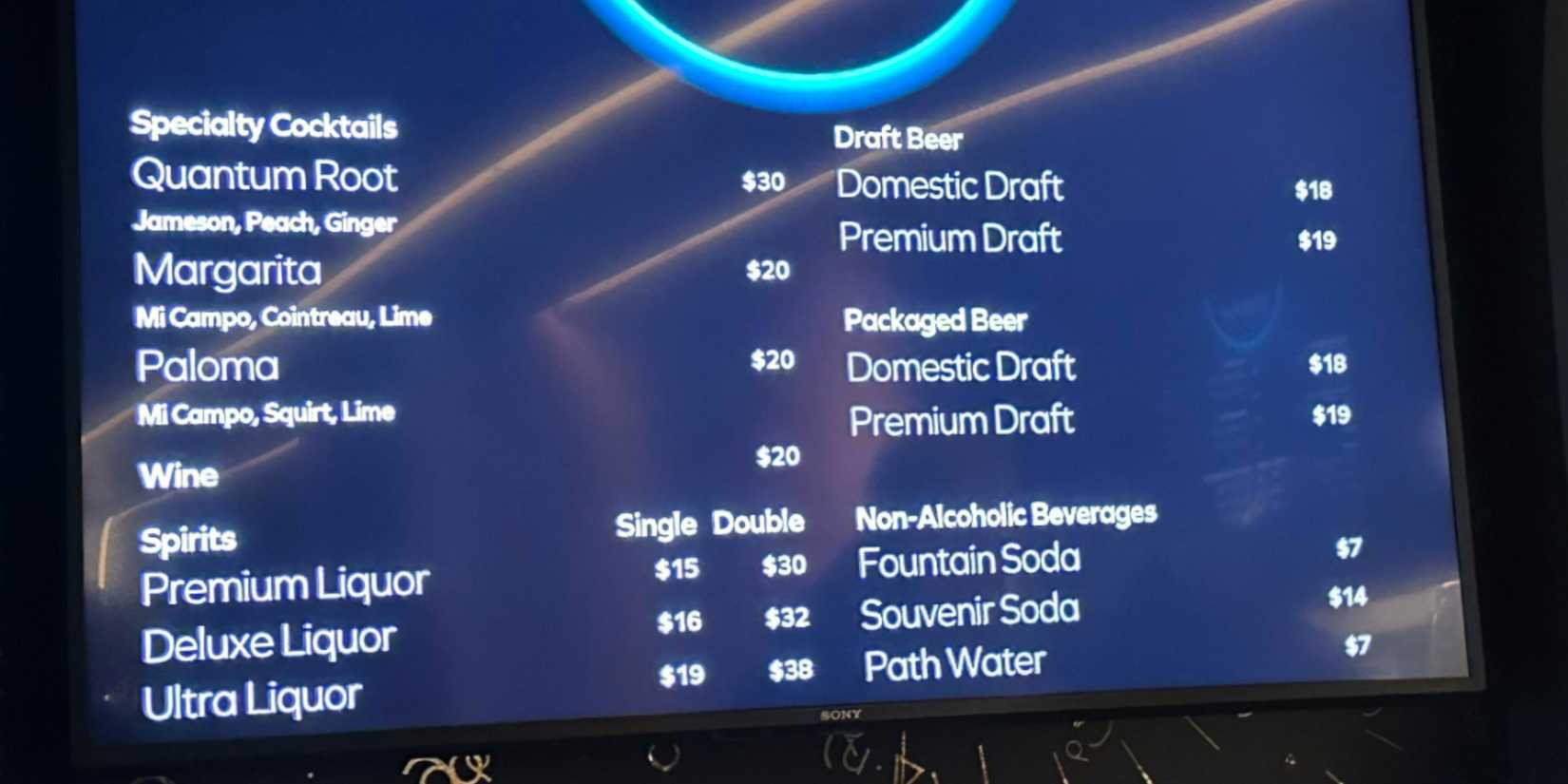 Drink Prices at UFC 306's Las Vegas Sphere Are Ridiculous
