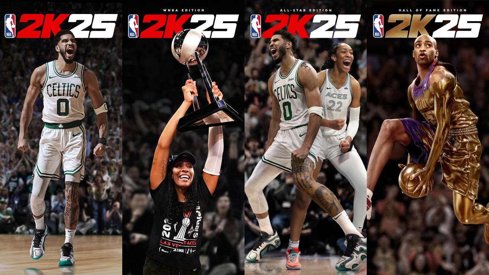 Jayson Tatum, A’ja Wilson and Vince Carter Named NBA 2K25 Cover Athletes