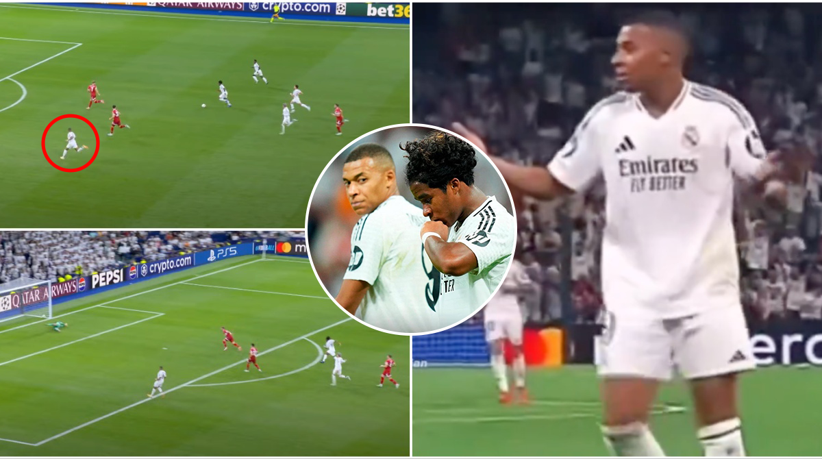 Kylian Mbappe Reacts to Endrick's Goal in Real Madrid 3-1 Stuttgart