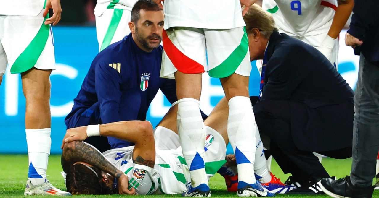 Italy Boss Gives Update as Arsenal's Riccardo Calafiori Suffers Freak ...