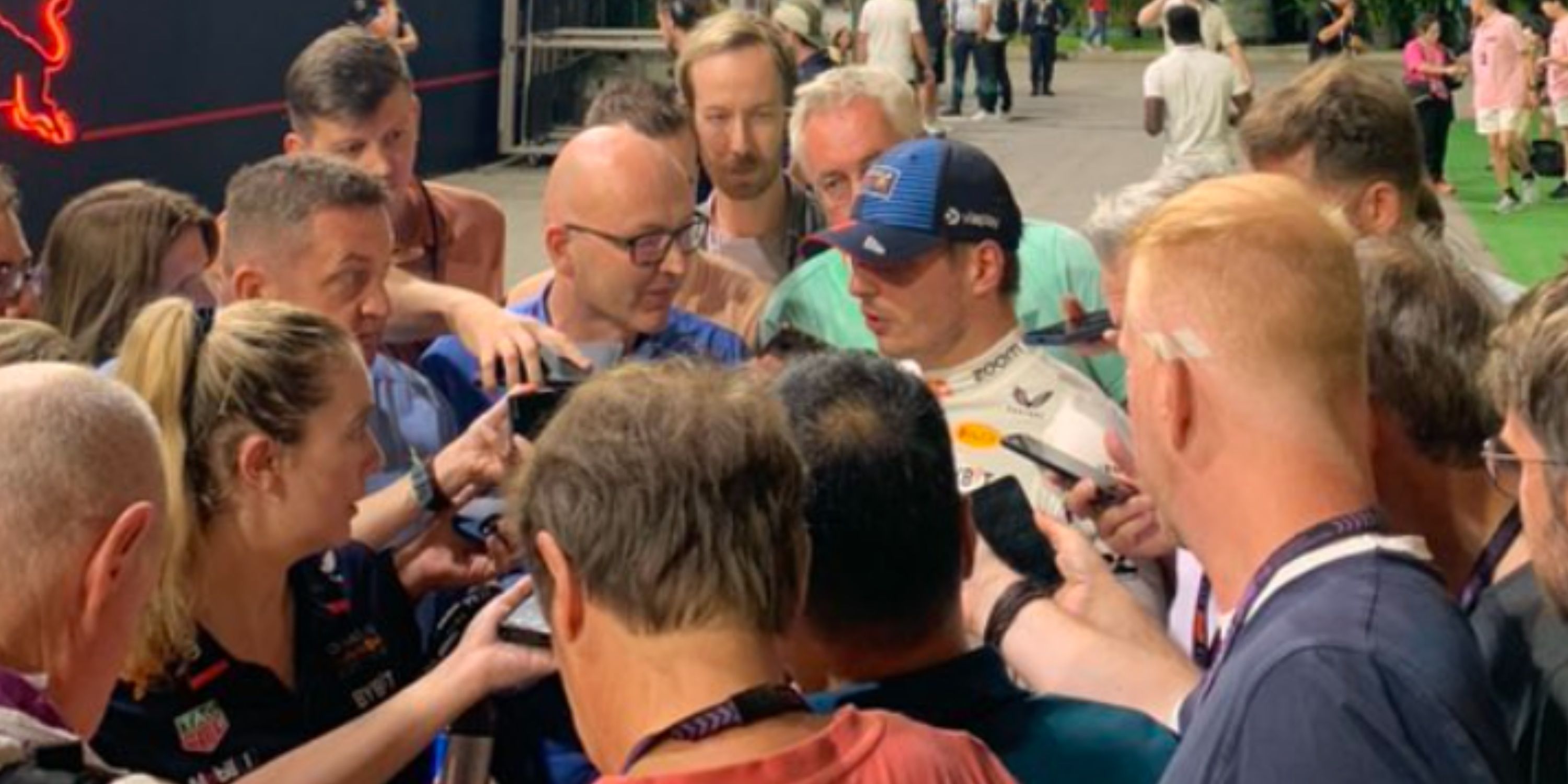 Why Max Verstappen Did Singapore GP Press Conference Outside